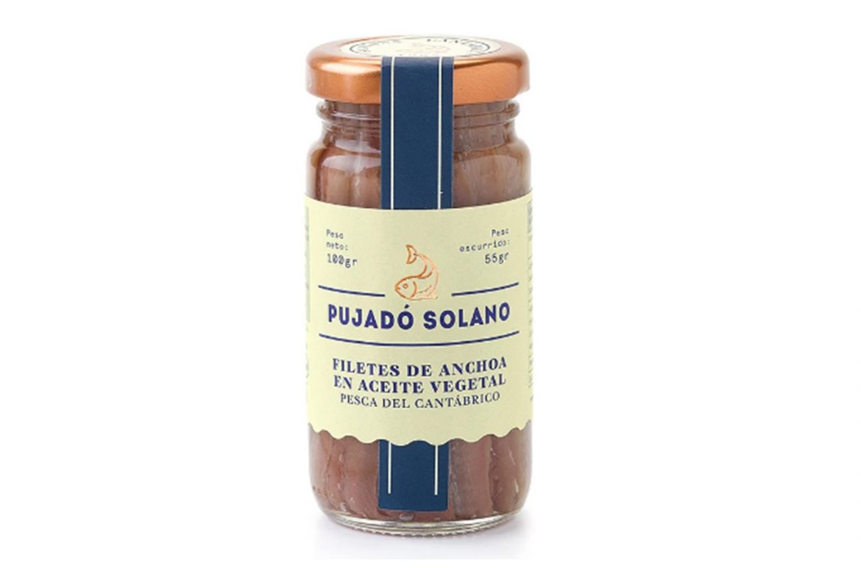 Filets d'anchois confits à l'huile d'olive 100g - Pujado Solano